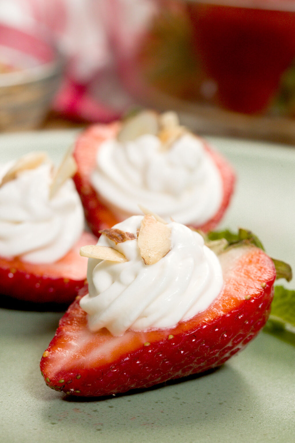 BEST Lighter Cream Cheese Viral Deviled Strawberries