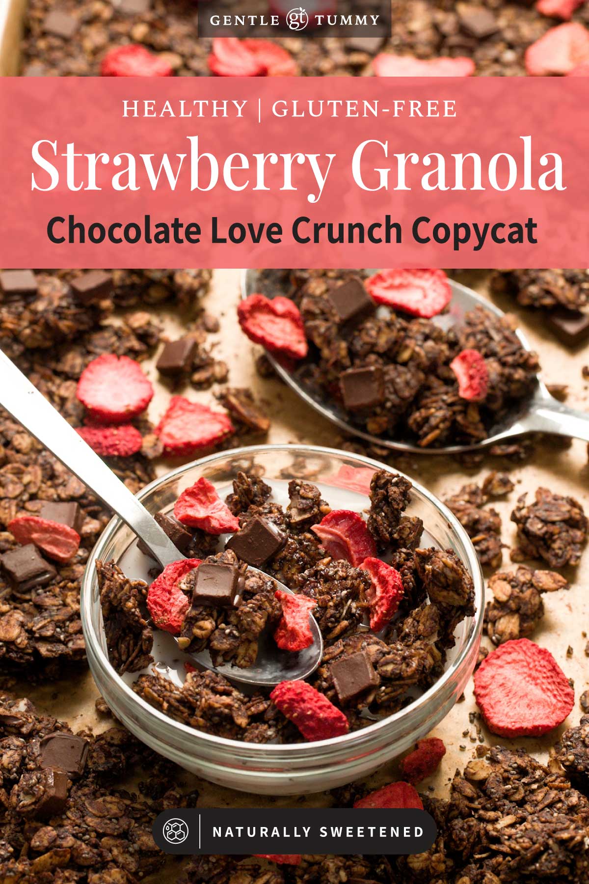 Lighter Love Crunch Chocolate Strawberry Granola Recipe