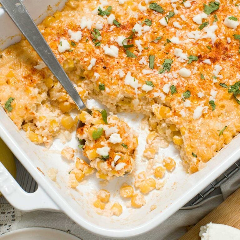Mexican Street Corn Casserole with Cottage Cheese Recipe