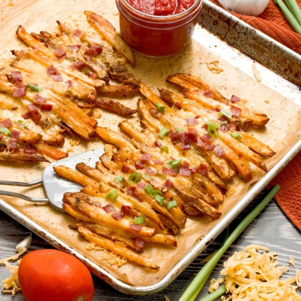Best Loaded French Fries High-Protein Oven Baked Recipe