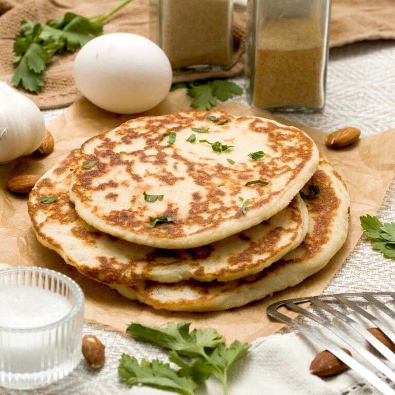 Greek Yogurt Flatbread Protein Naan Bread [No Yeast]
