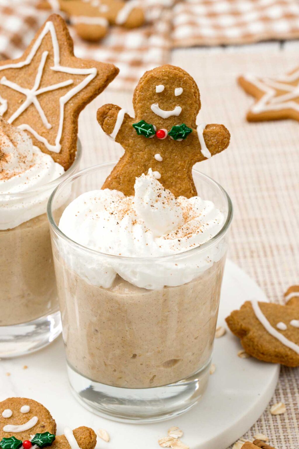 Gingerbread Overnight Oats High Protein Greek Yogurt