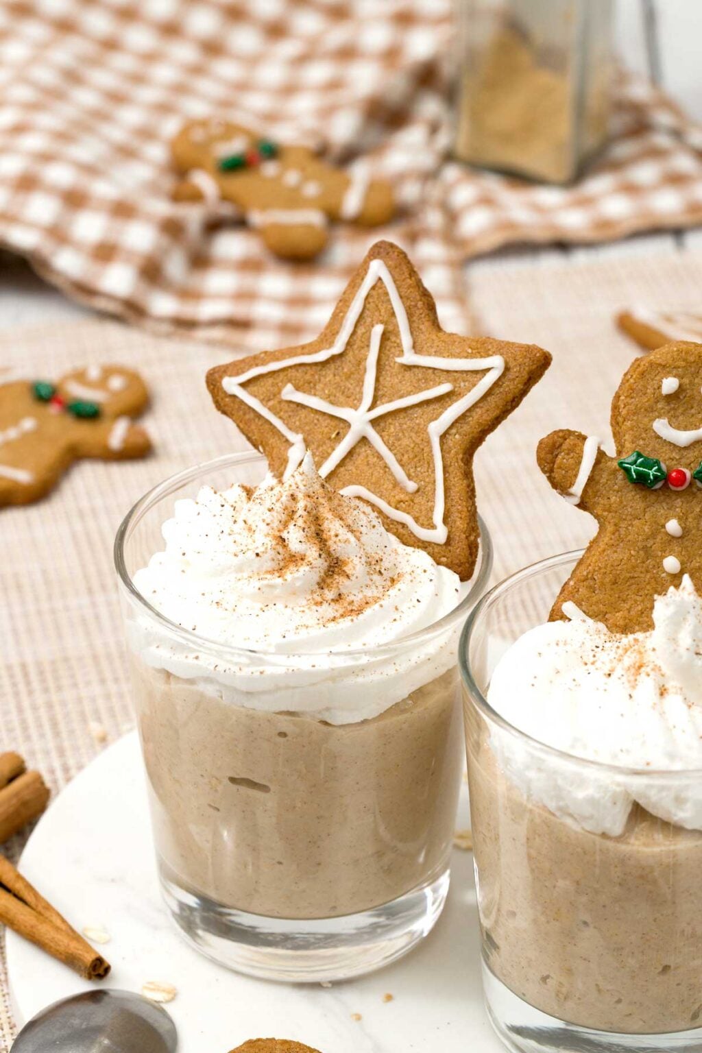 Gingerbread Overnight Oats High Protein Greek Yogurt