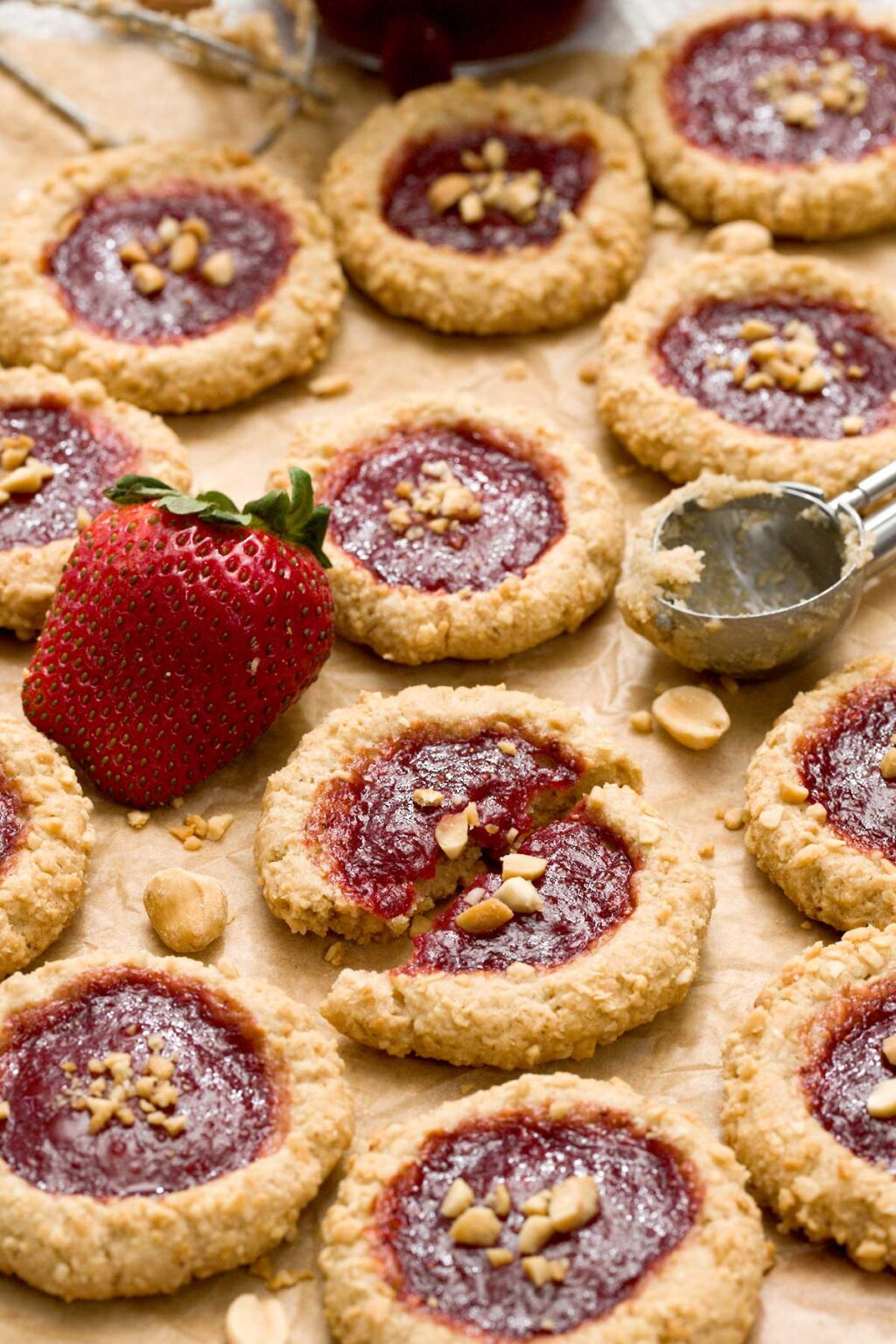 Peanut Butter Jelly Cookies Gluten-Free Thumbprint